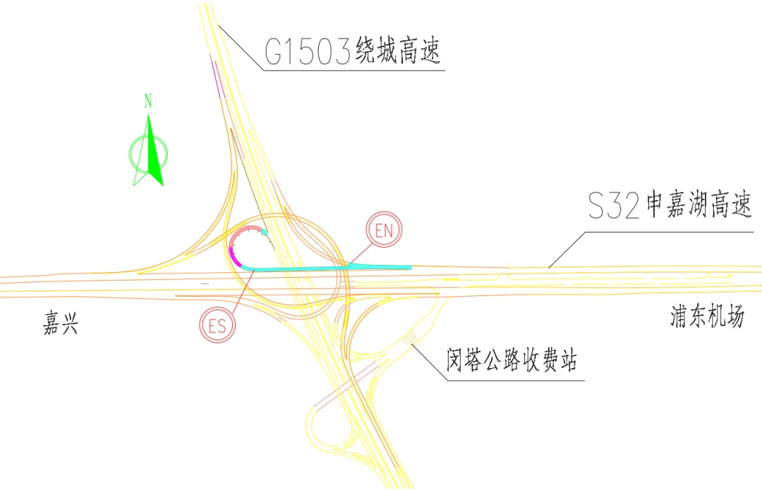 本周末，S32申嘉湖高速G1503立交部分匝道全封闭